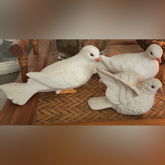 Homco | Accents | 3 Ceramic Doves | Poshmark